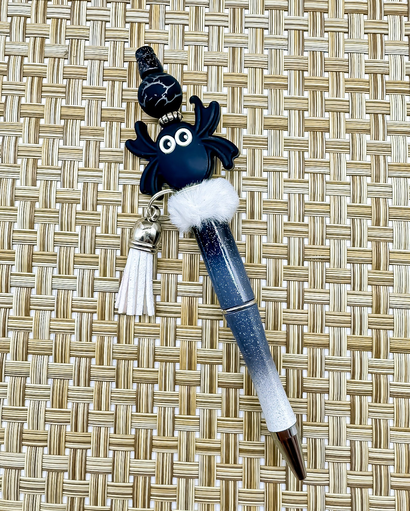 Beaded Ballpoint Pen - Spider – Cree Craft