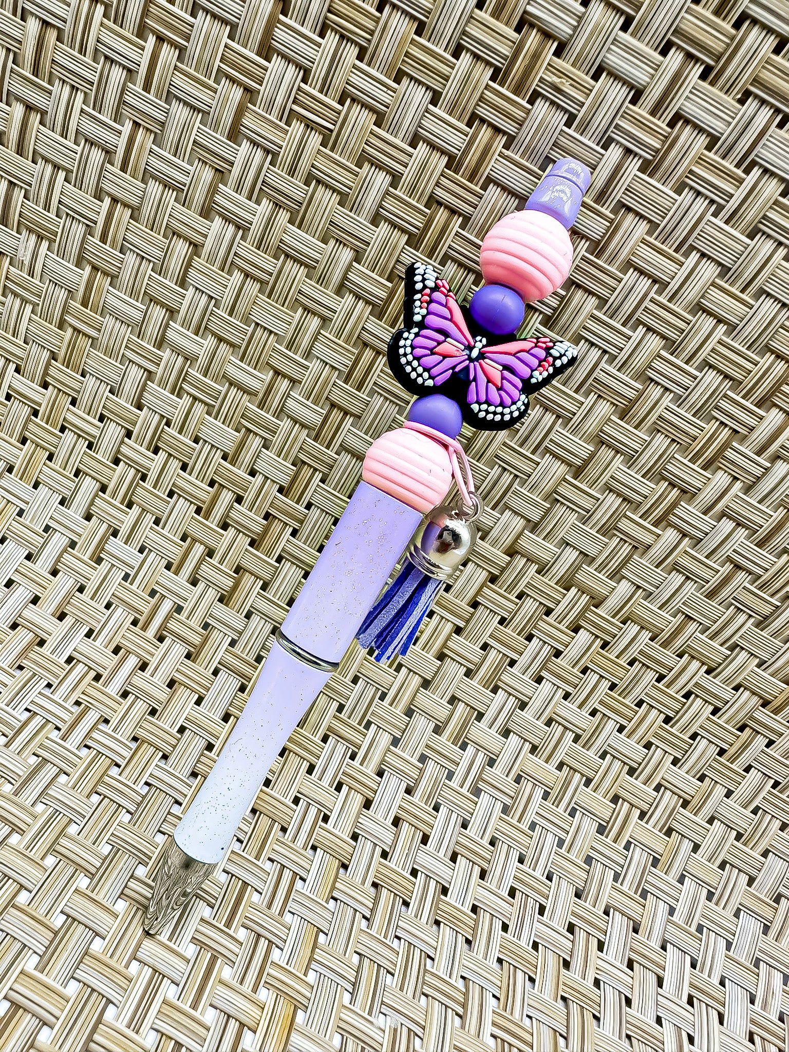 Beaded Ballpoint Pen - Butterfly – Cree Craft