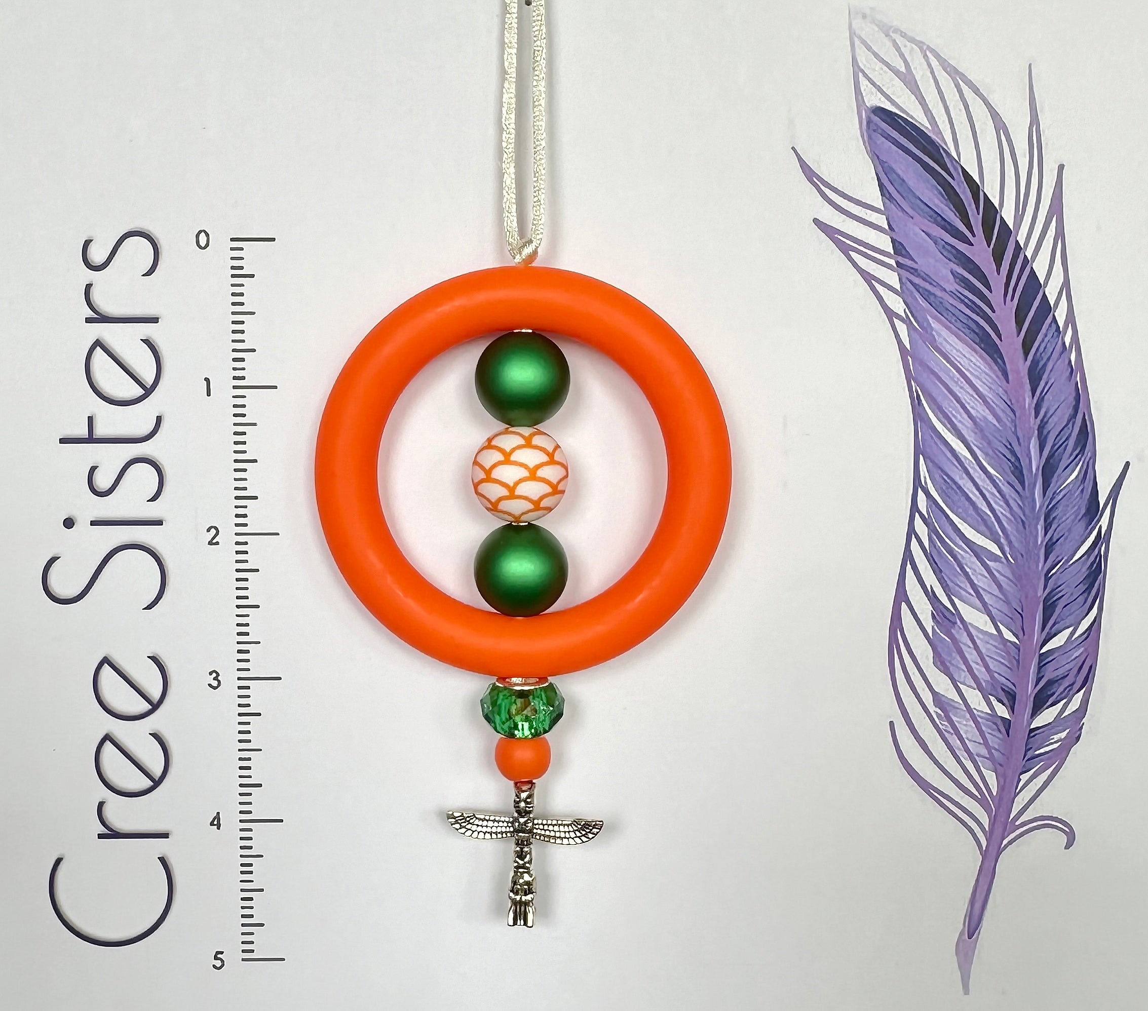 Car Charm - Totem Pole w/ Pinecone – Cree Craft