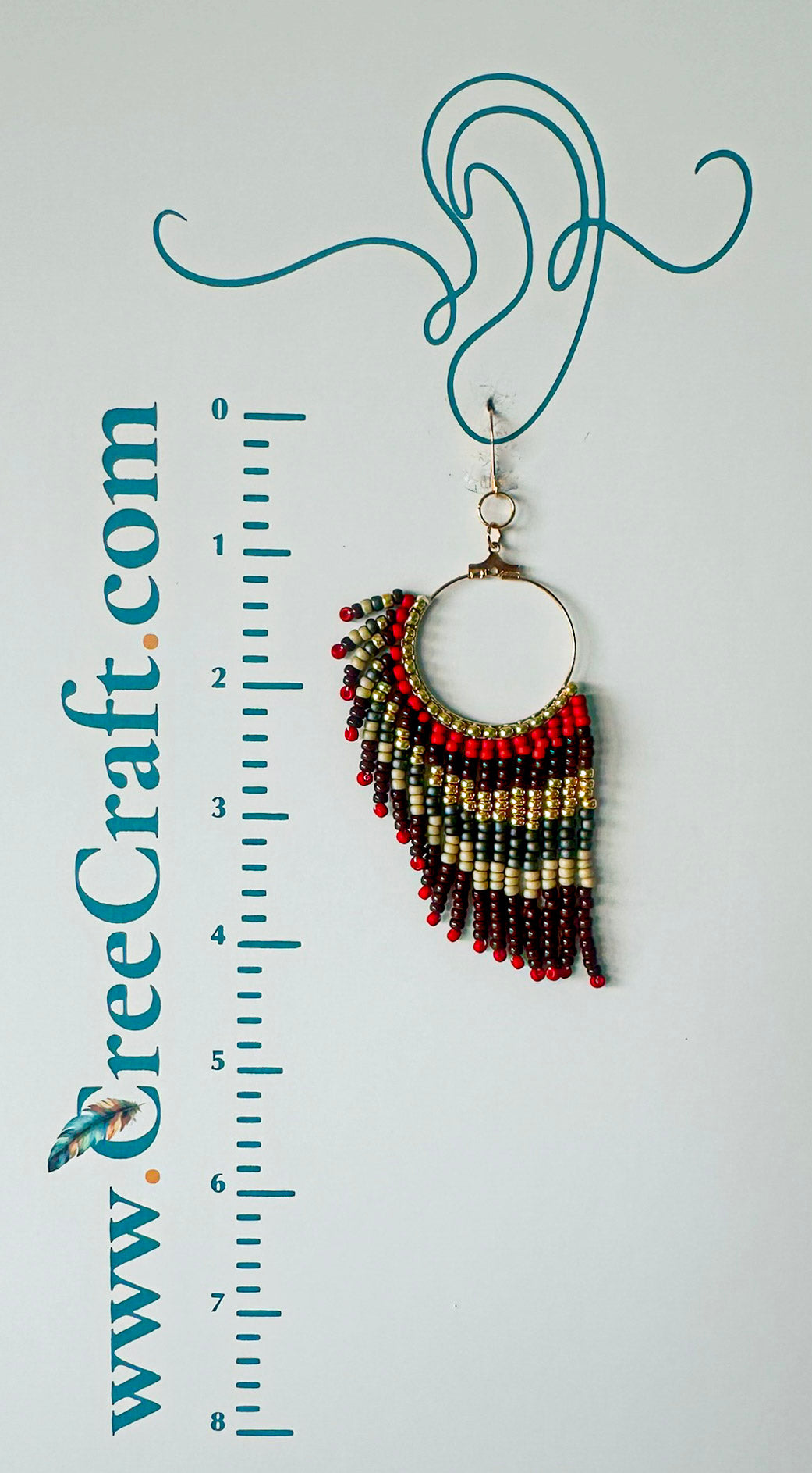 Indigenous Handmade Earrings - 'Osprey Wings' – Cree Craft