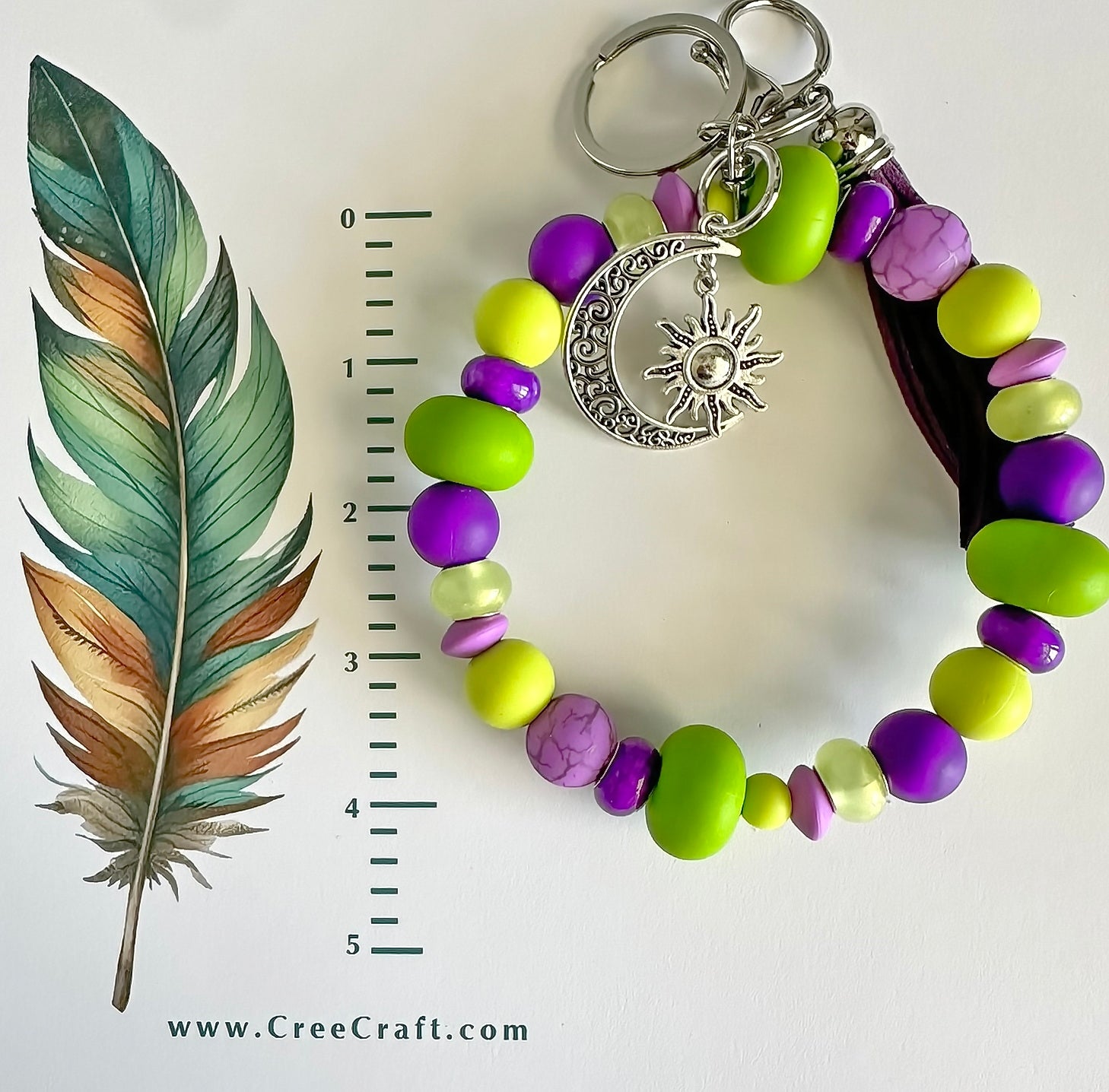 Wristlet - Moon & Sun – Cree Craft