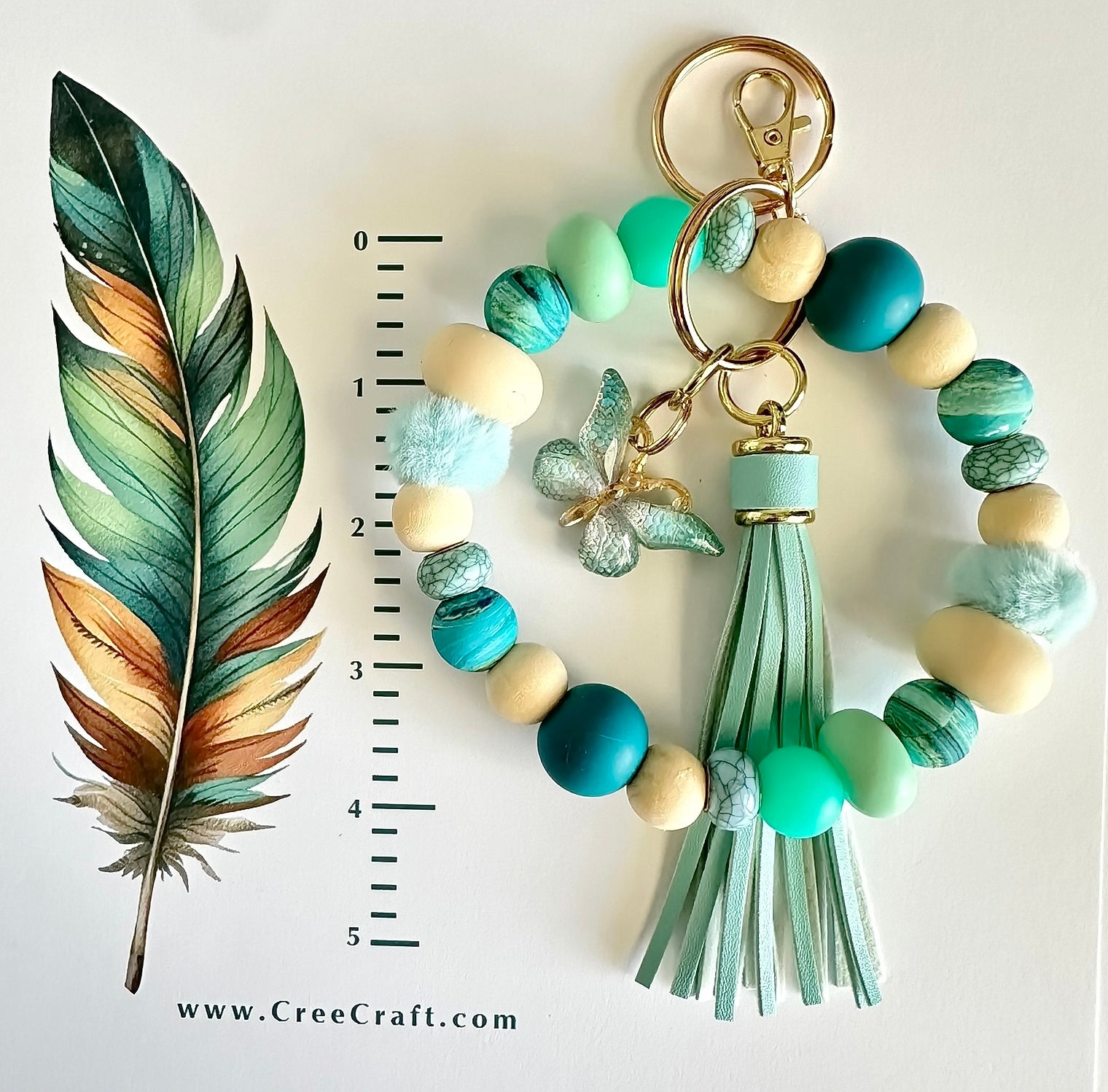 Wristlet - Butterfly – Cree Craft