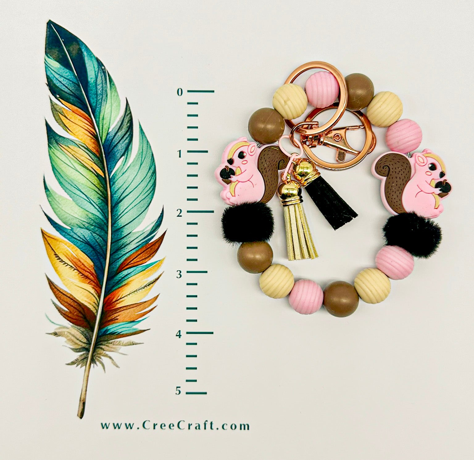 Wristlet - Squirrel – Cree Craft