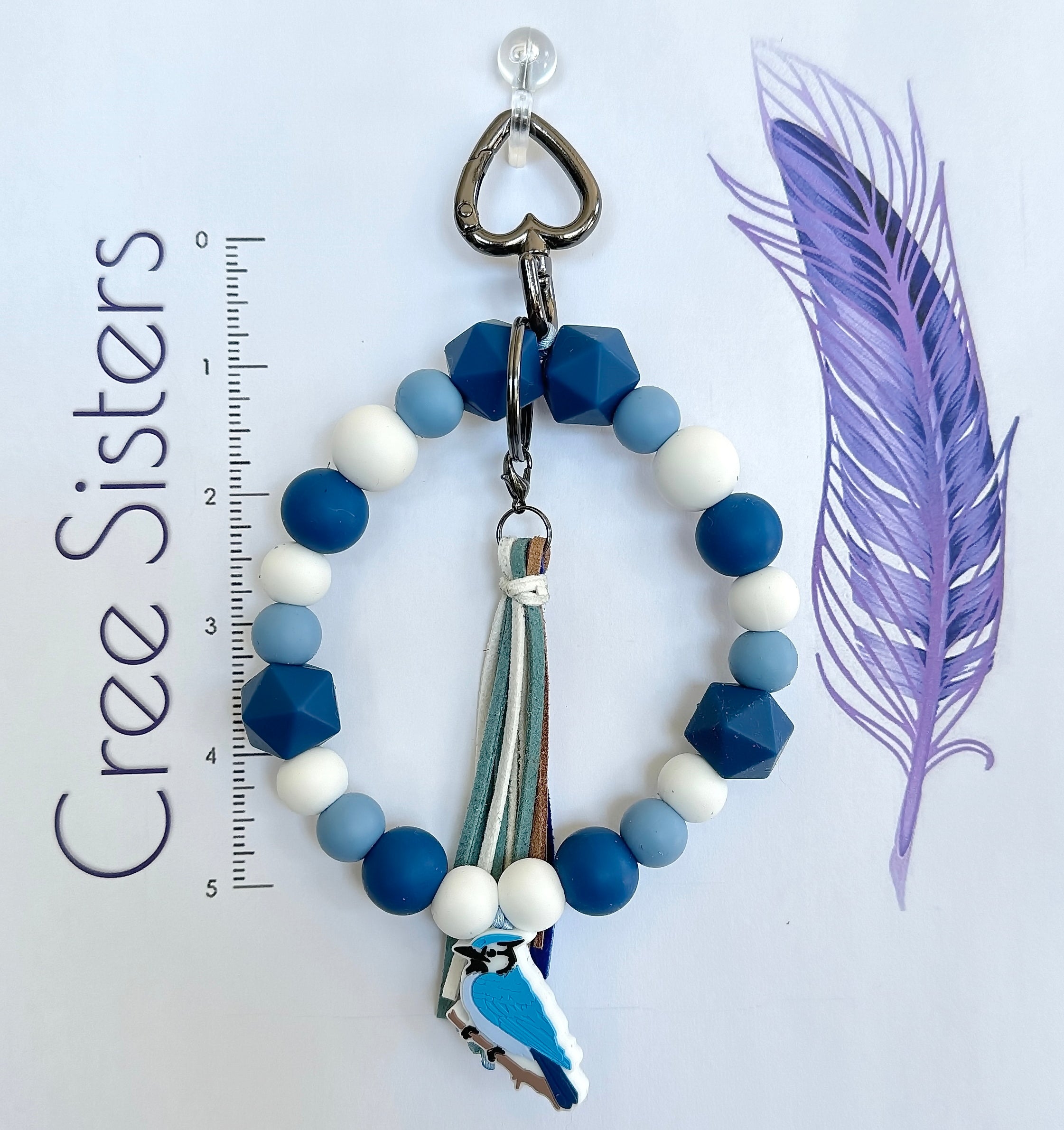 Wristlet - Blue Jay – Cree Craft