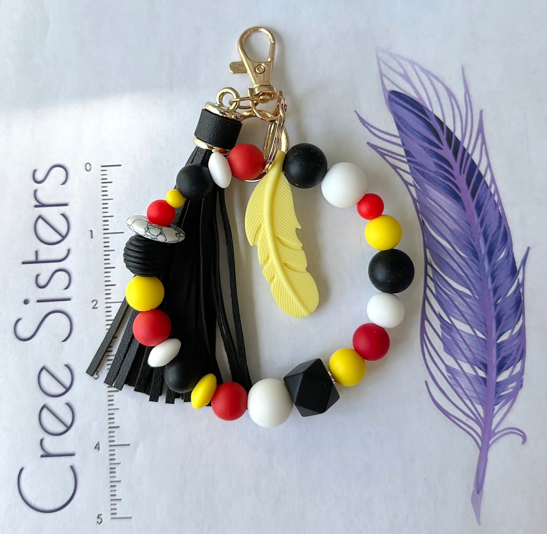 Wristlet - Feather – Cree Craft